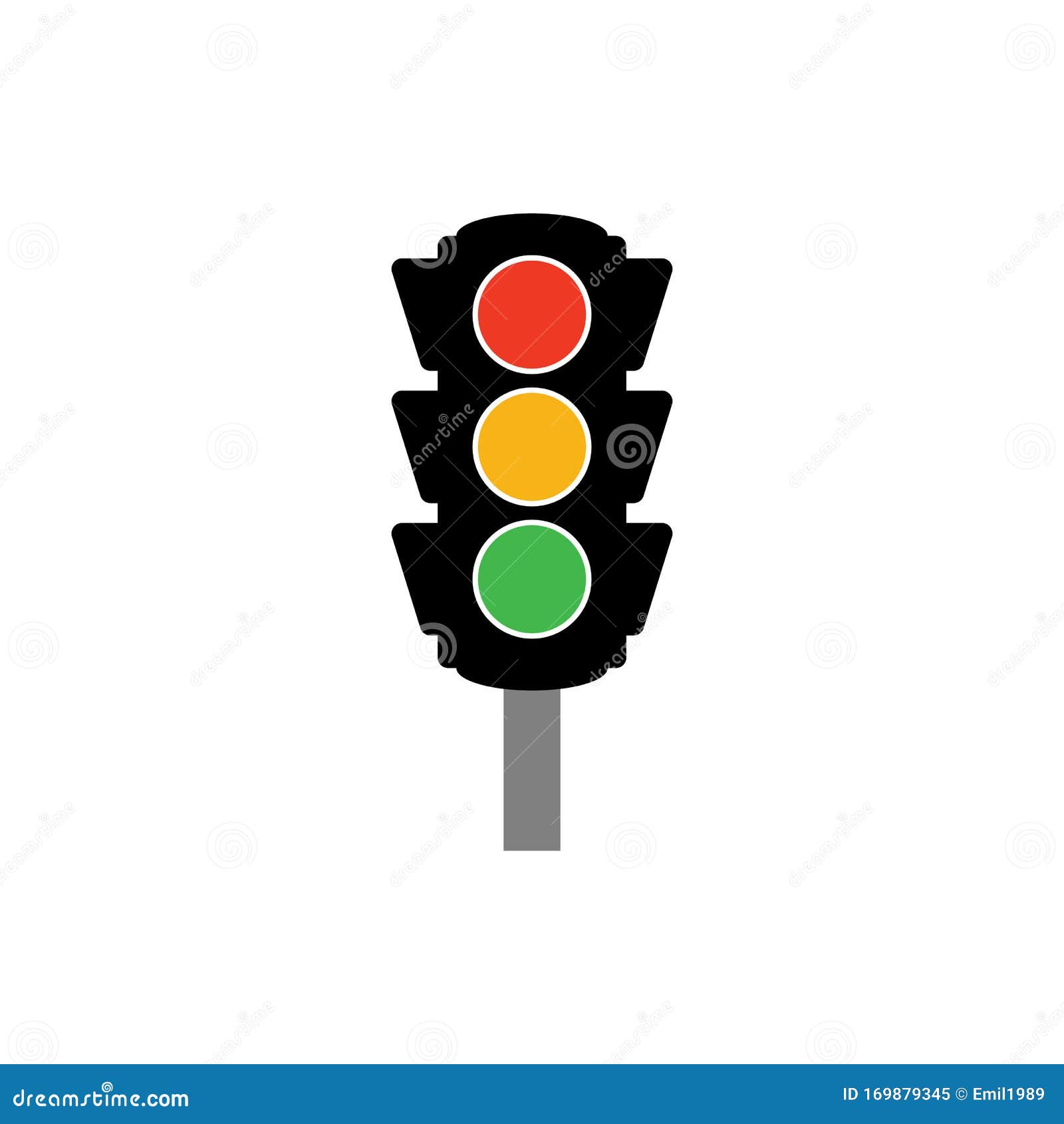 Traffic Light Icon Simple Design Stock Vector - Illustration of ...
