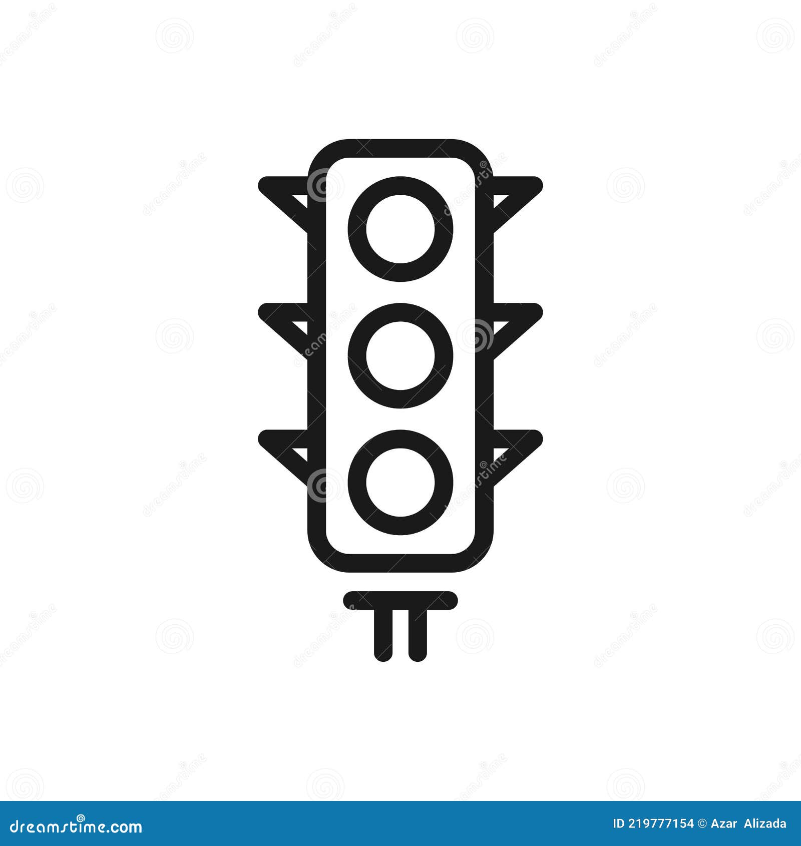 Mobile Stoplight On The Tripod On The White. Royalty-Free Stock ...