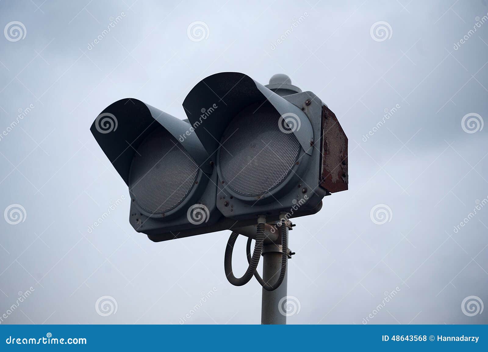 Traffic Light Installed on Bridge Stock Photo - Image of ancient, rusty ...