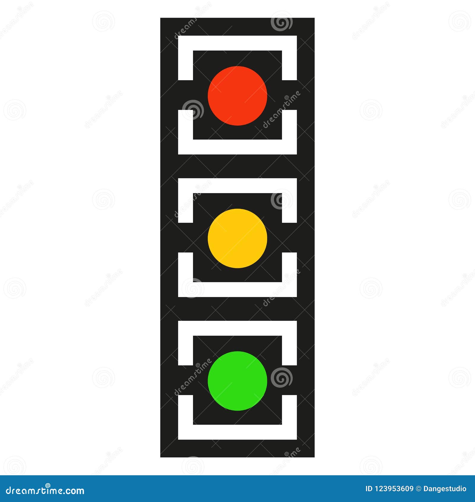 Traffic Light Interface Icons Stock Vector - Illustration of road ...