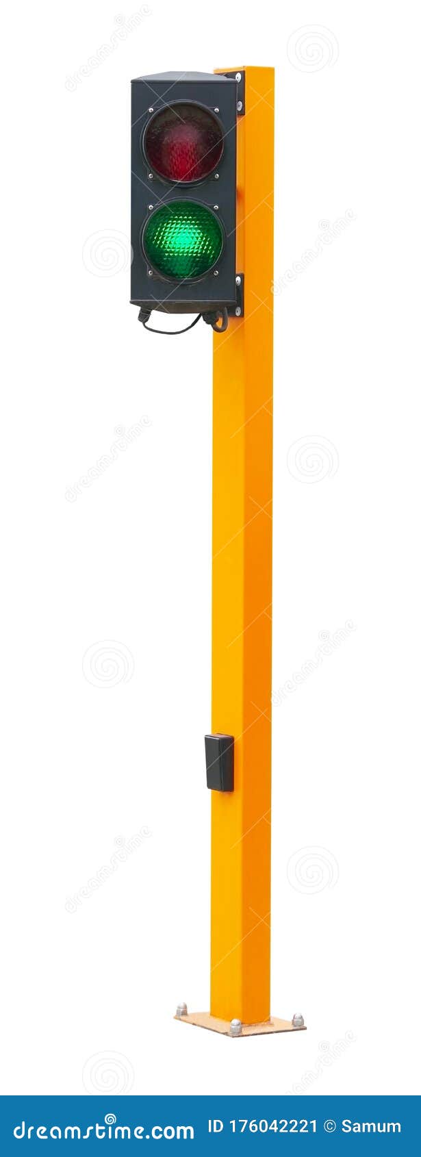 Traffic Light Isolated on White Stock Image - Image of bright, multiple ...