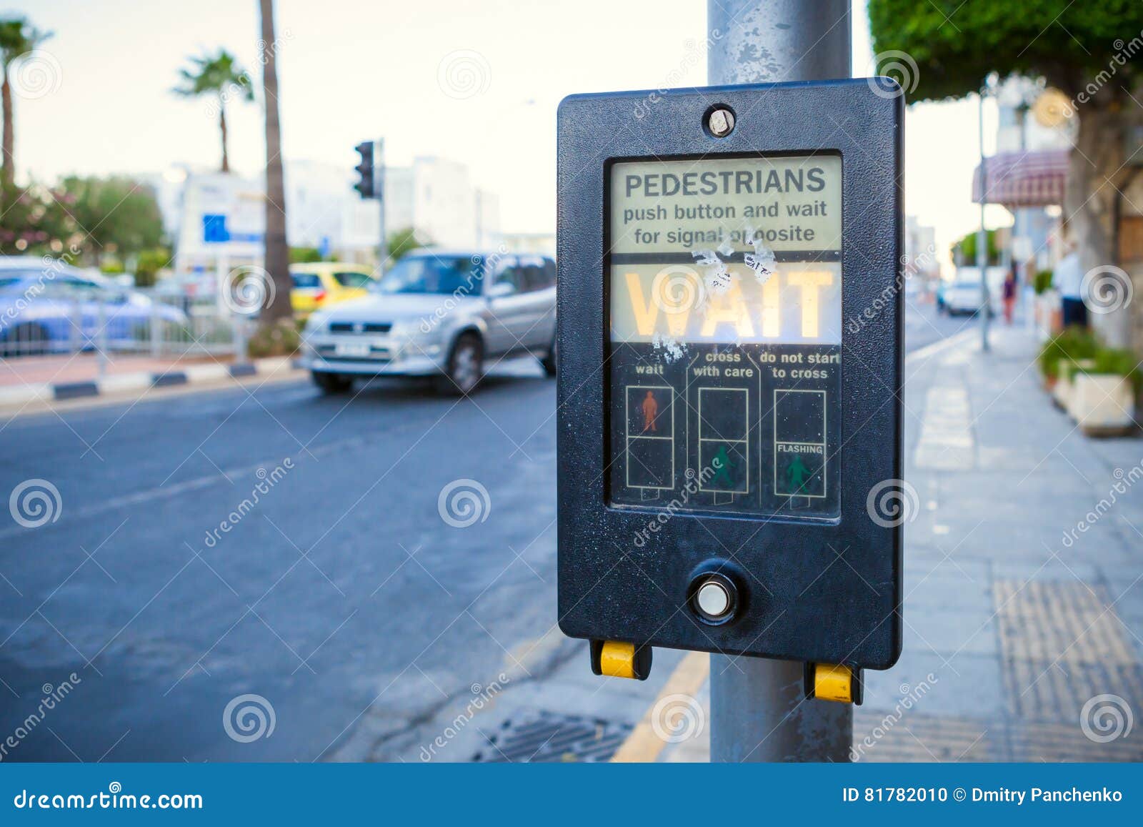 Traffic Light in Limassol, Cyprus. Stock Photo - Image of signal ...