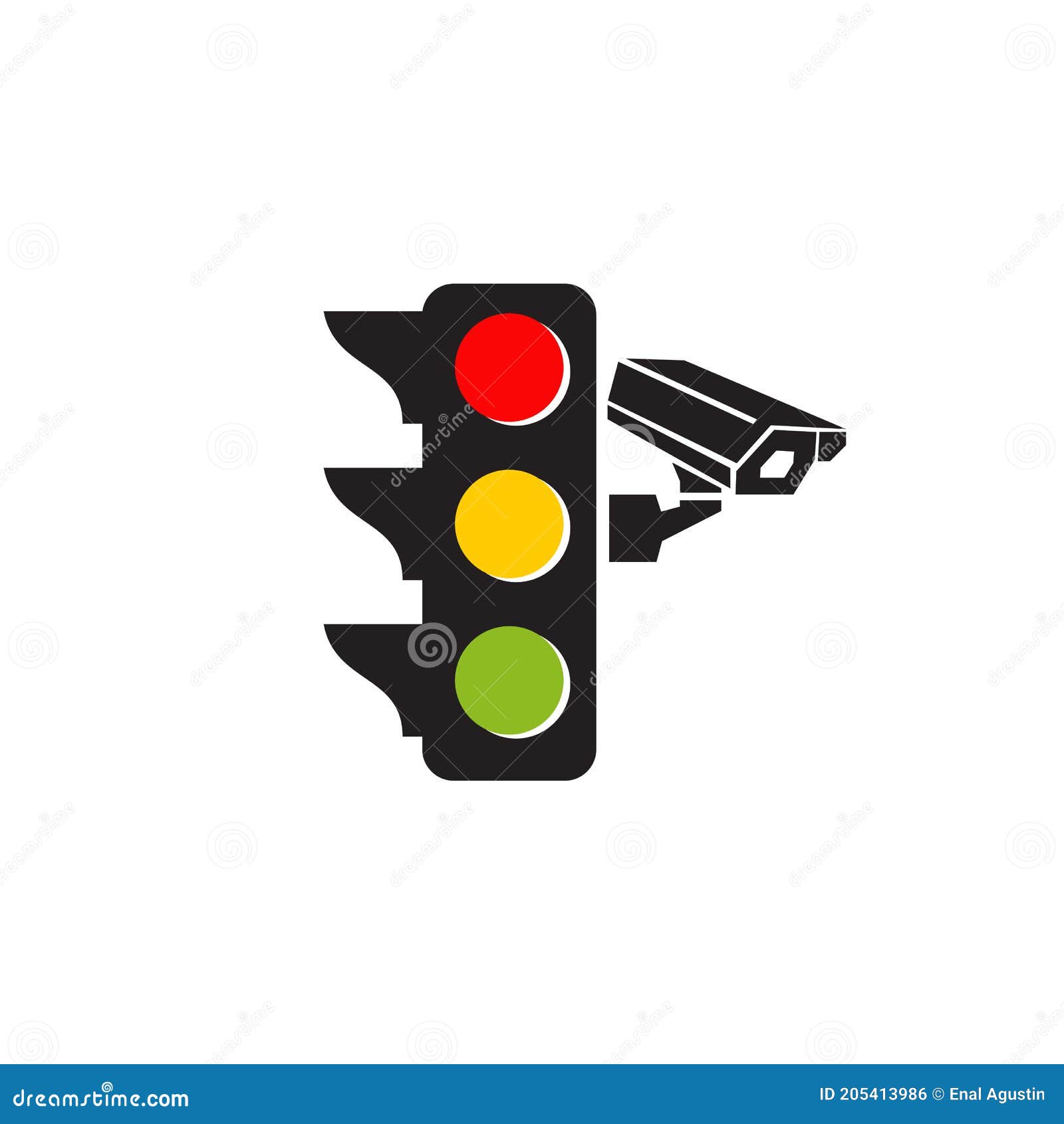 Traffic Light Logo Design Template Stock Vector - Illustration of ...