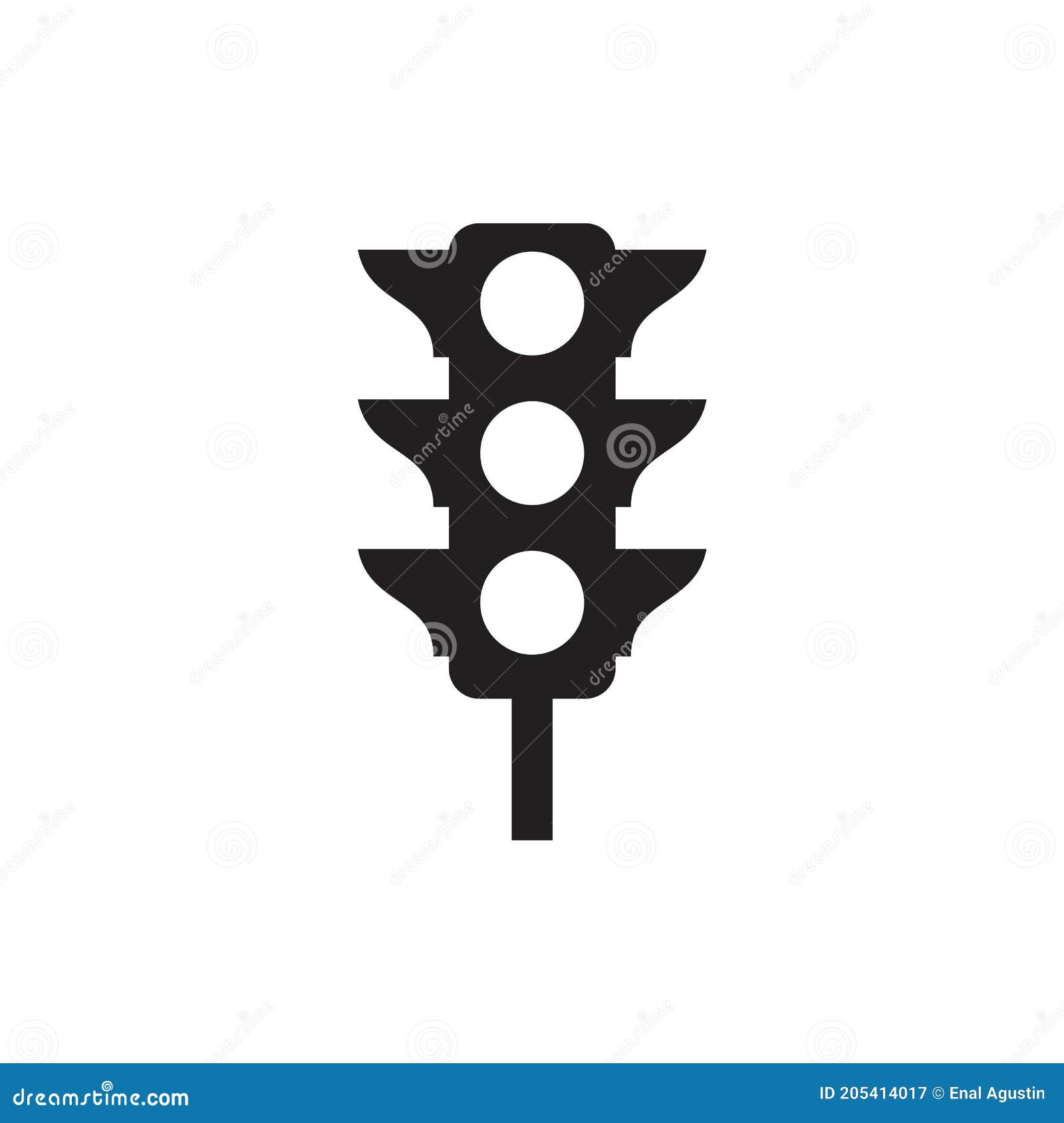 Traffic Light Logo Design Template Stock Vector - Illustration of ...