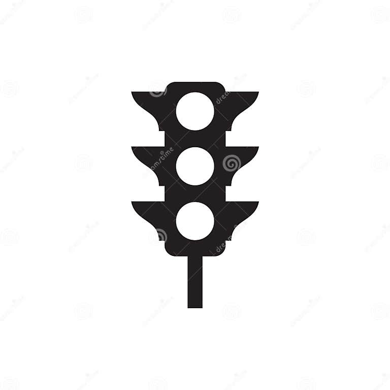 Traffic Light Logo Design Template Stock Vector - Illustration of ...