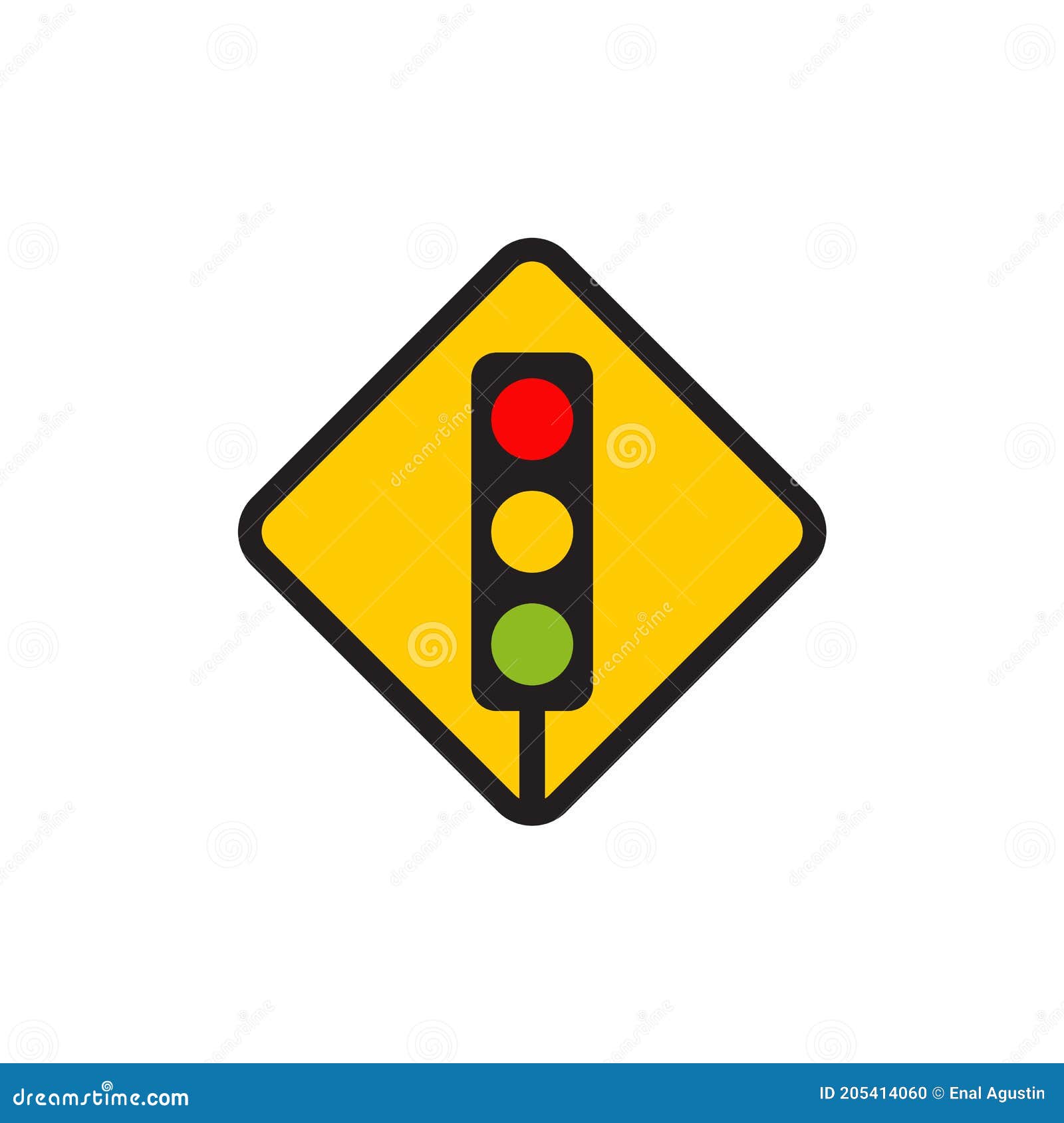 Traffic Light Logo Design Template Stock Vector - Illustration of ...