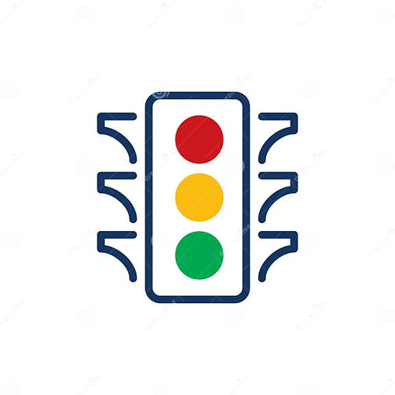 Traffic Light Logo Icon Design Stock Vector - Illustration of branding ...