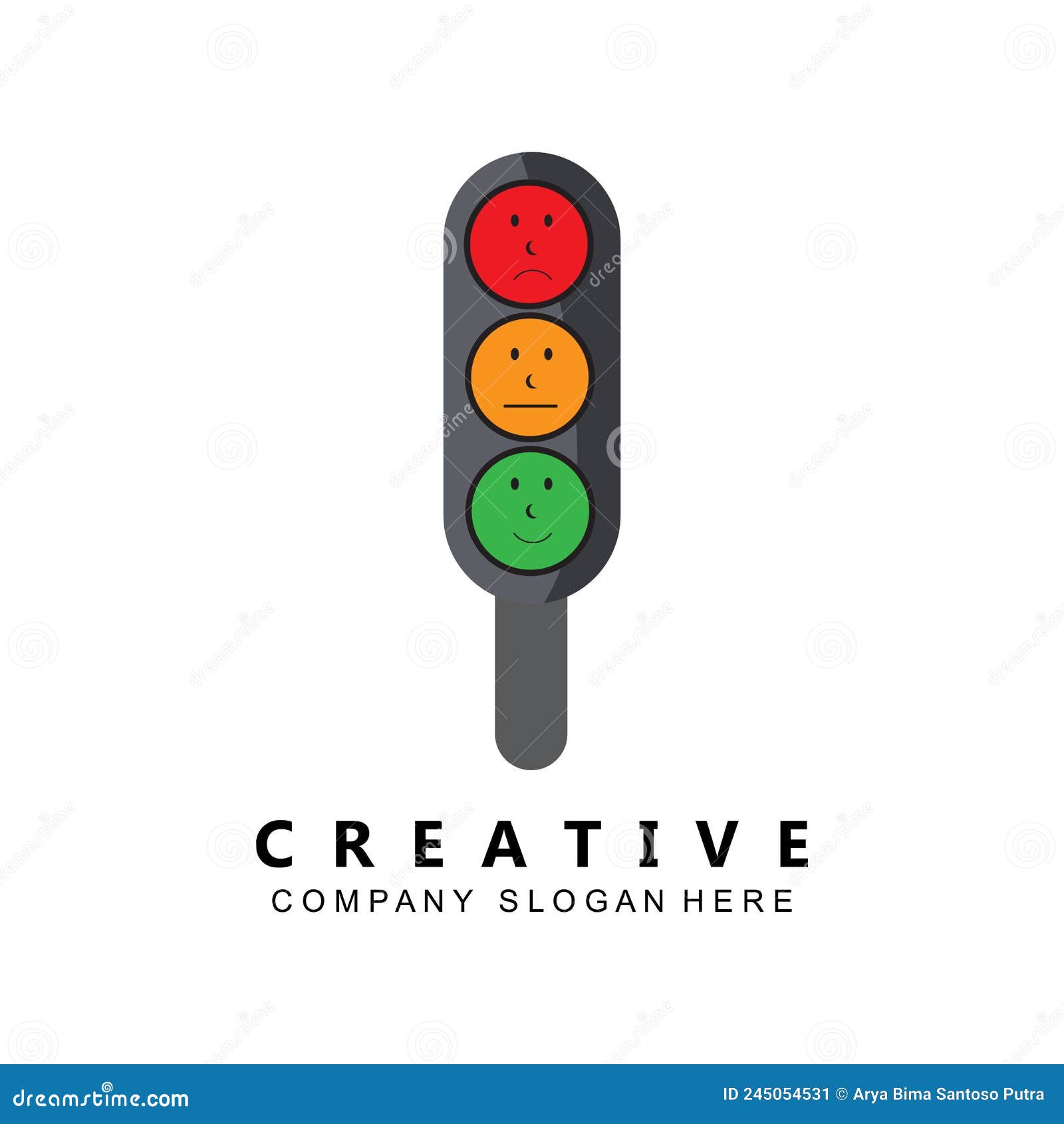 Traffic Light Logo Icon Symbol, To Regulate the Way the Vehicle Stock ...