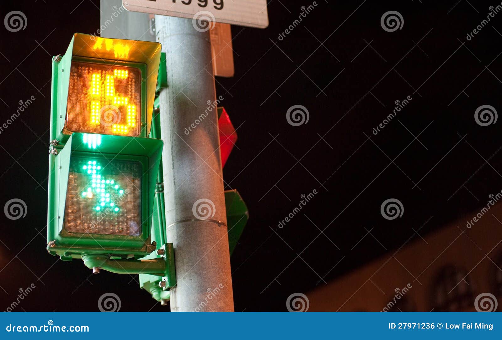 Traffic Light Man with Countdown Stock Photo - Image of seconds ...