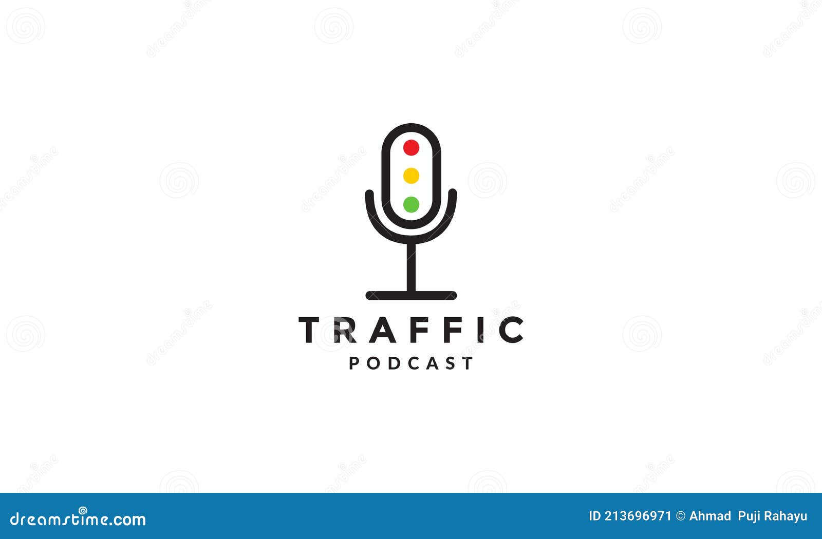 Traffic Light with Microphone Logo Vector Symbol Icon Design ...