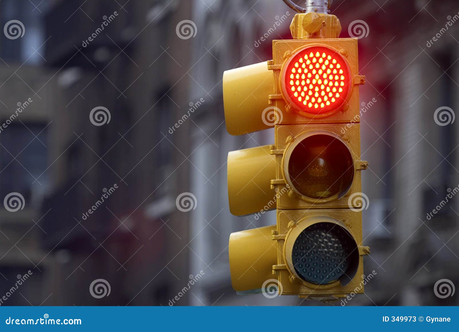 Traffic light on red stock image. Image of control, road - 349973