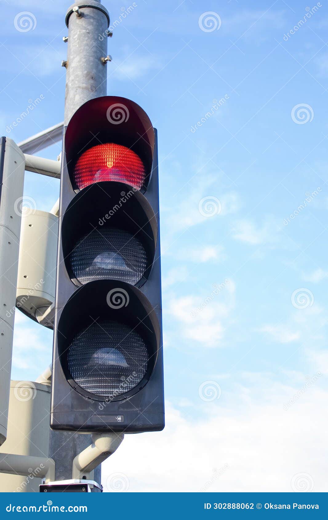 Traffic light. Red light stock photo. Image of semaphore - 302888062