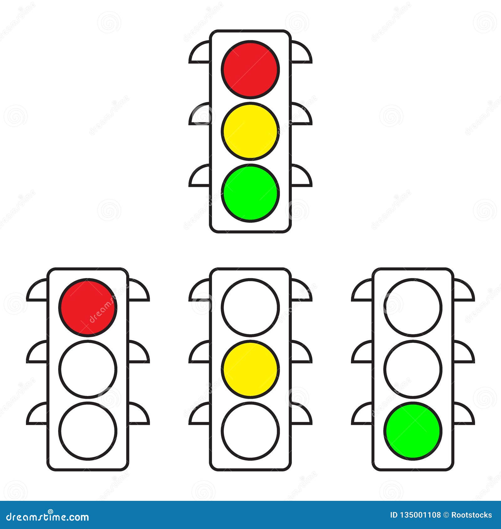 Red Light Green Light Coloring Pages