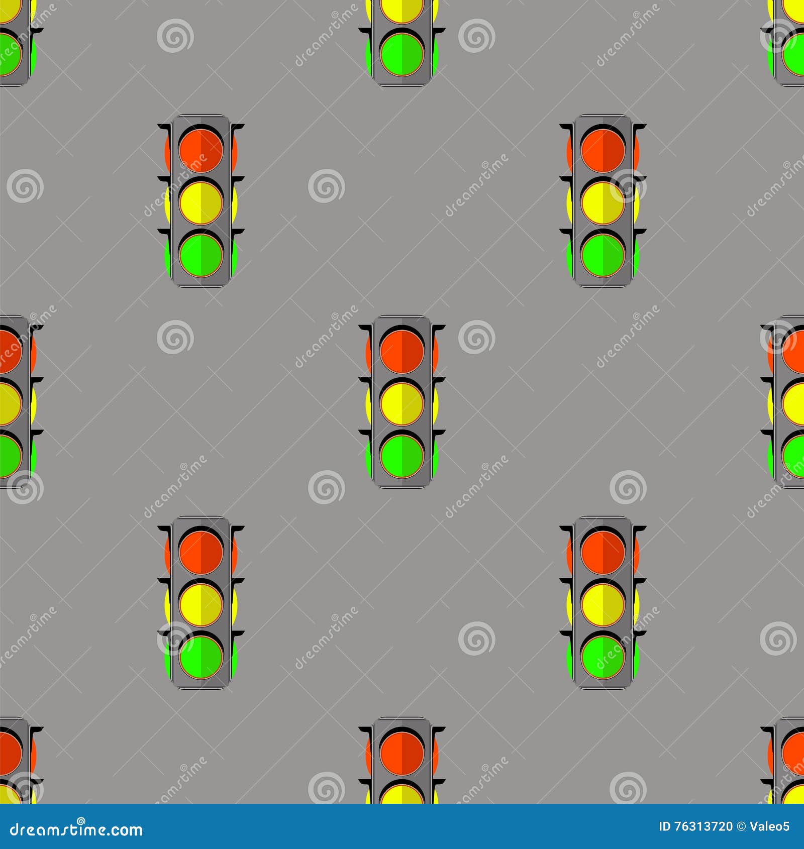 Traffic Light Seamless Pattern Stock Illustration - Illustration of ...