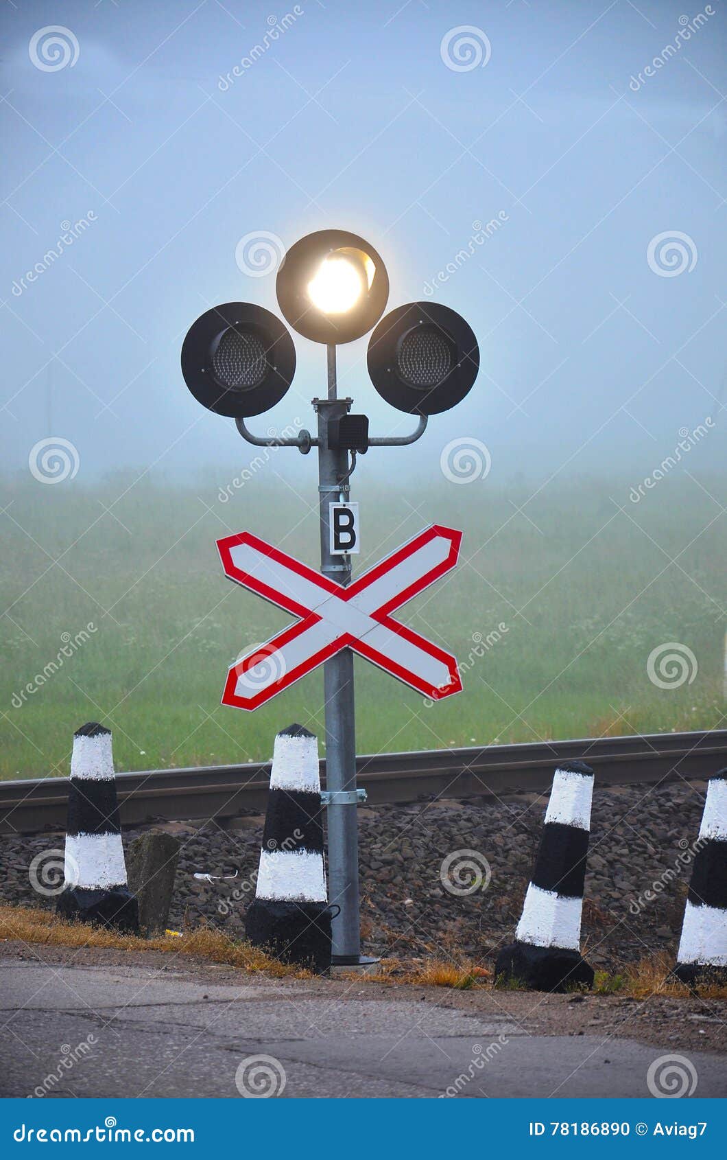 Traffic Light Shows White Signal Stock Photo - Image of urban, travel ...