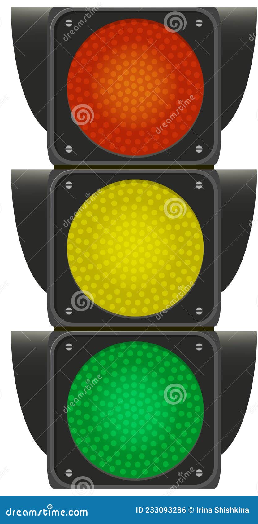 Traffic Light Sign. Realistic Vector Illustration Stock Vector ...