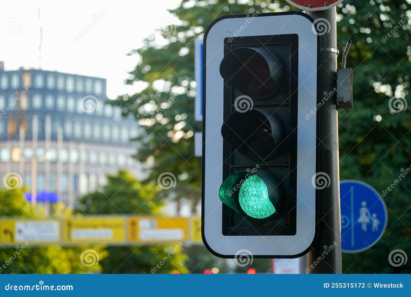 Traffic Light Sign Showing Green Stock Photo - Image of green ...