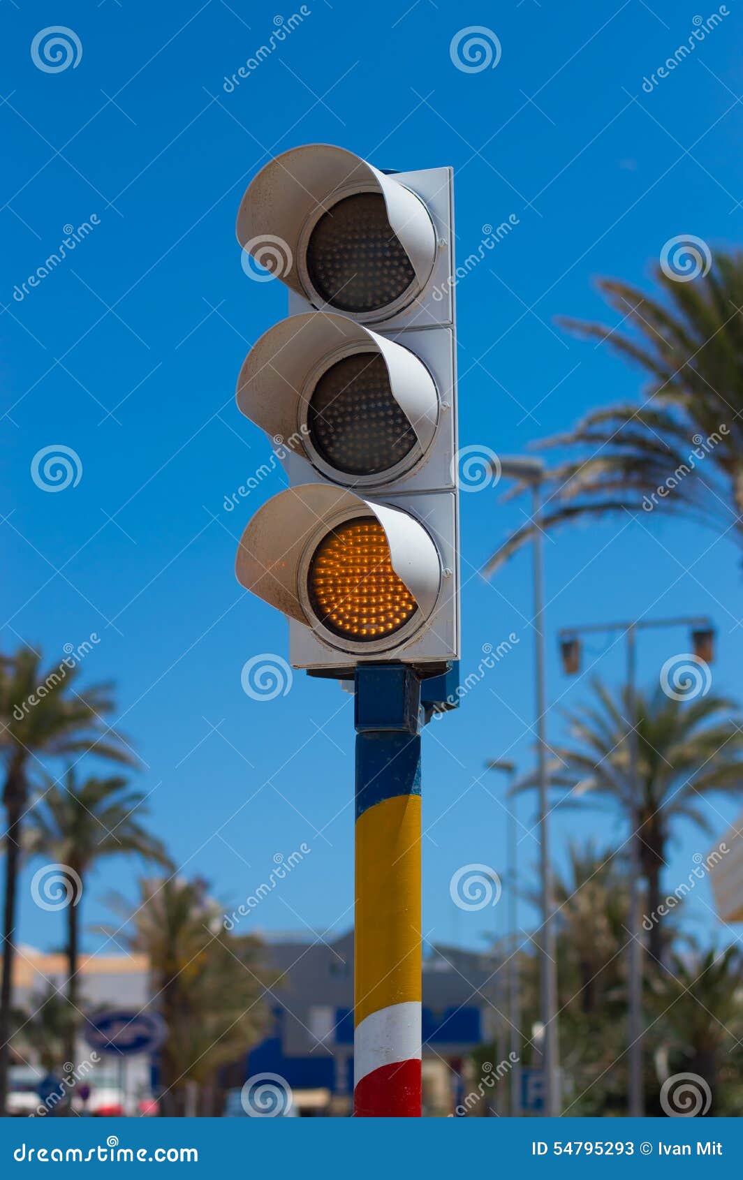 Traffic light stock image. Image of wait, awaiting, blue - 54795293
