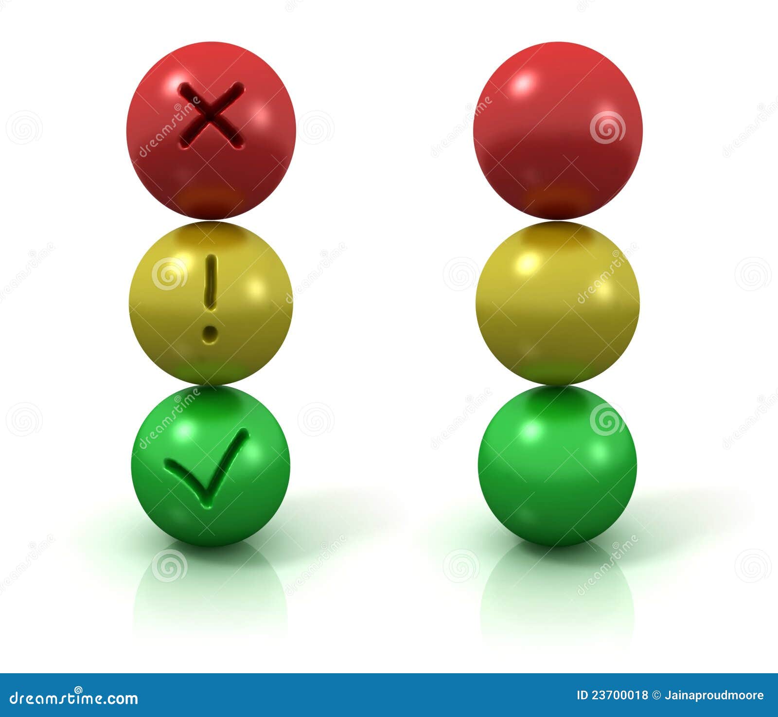 Traffic Light spheres stock illustration. Illustration of rules - 23700018