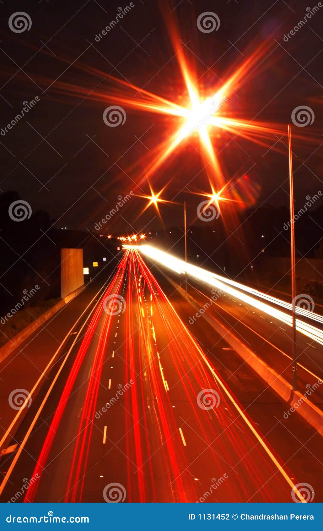 Traffic light streaks stock photo. Image of blur, motorway - 1131452