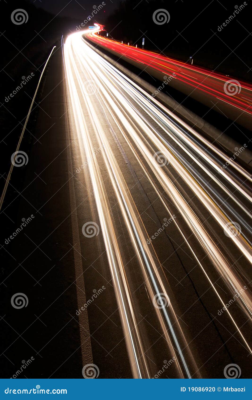 Traffic Light Streams stock photo. Image of night, point - 19086920