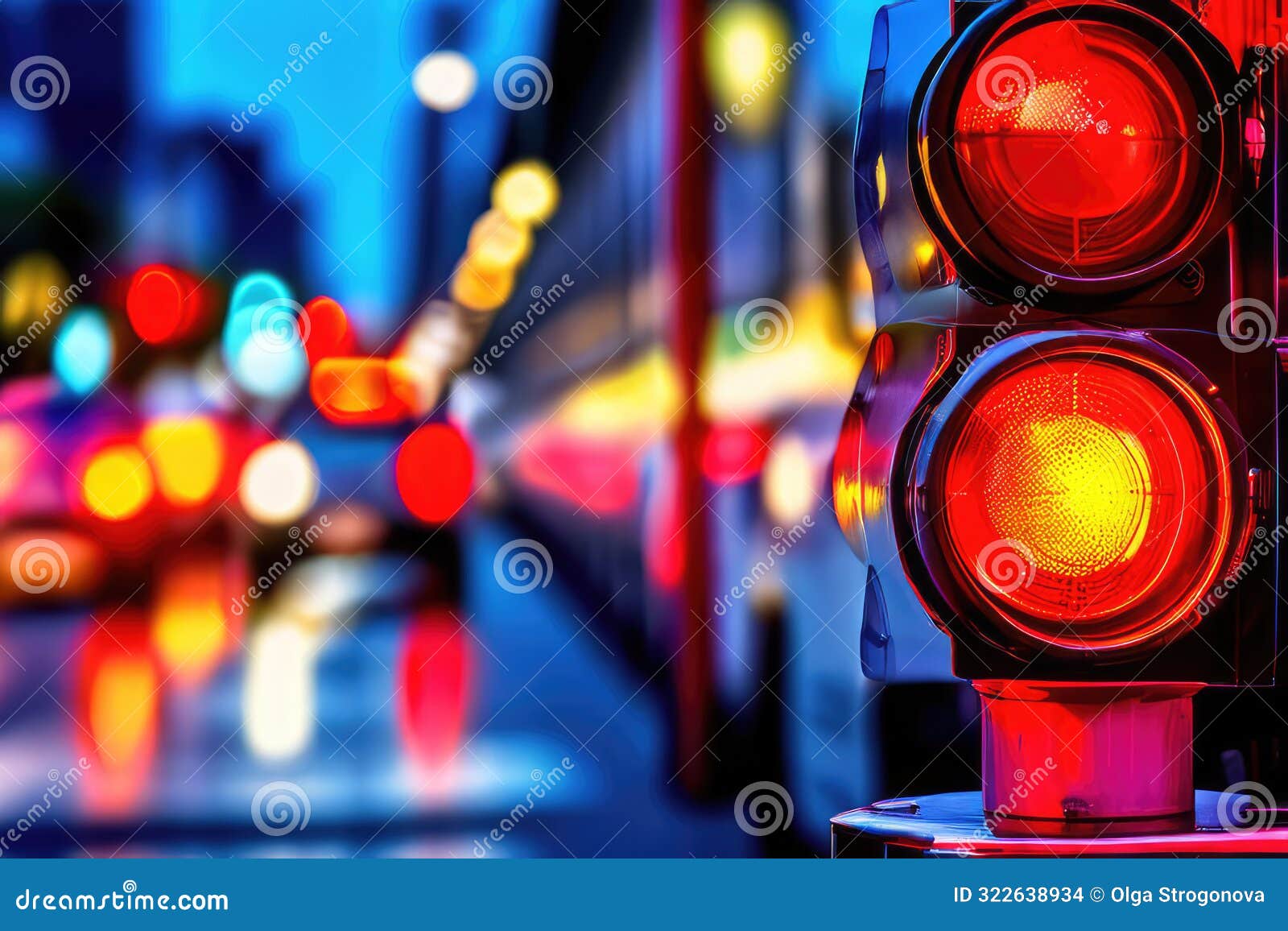 Traffic light on a street stock photo. Image of modern - 322638934