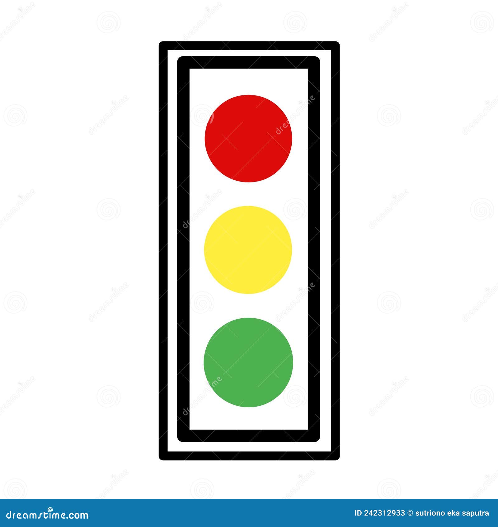 This is a Traffic Light Symbol Stock Illustration - Illustration of ...