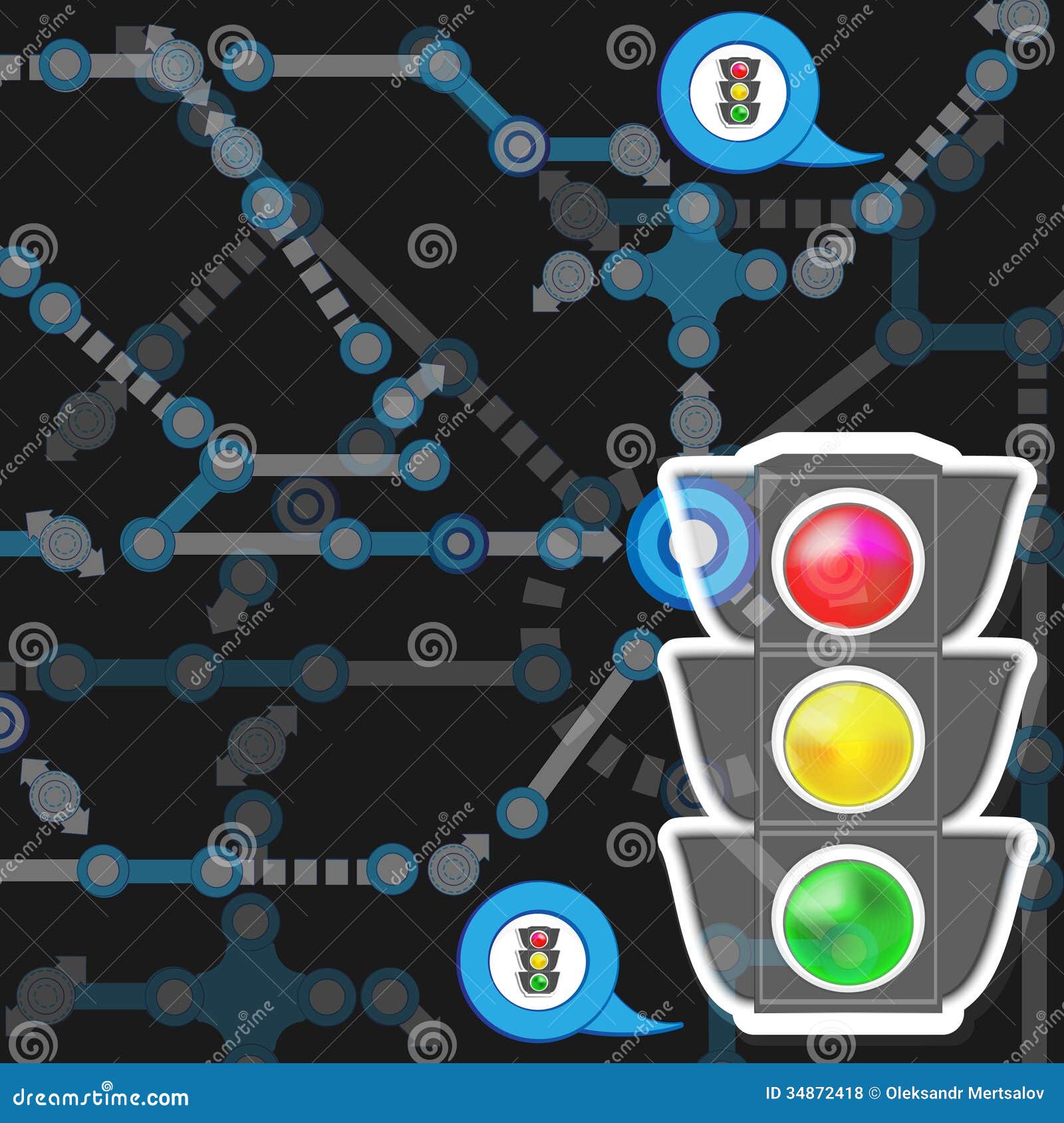 Traffic Light Royalty-Free Stock Image | CartoonDealer.com #34872418