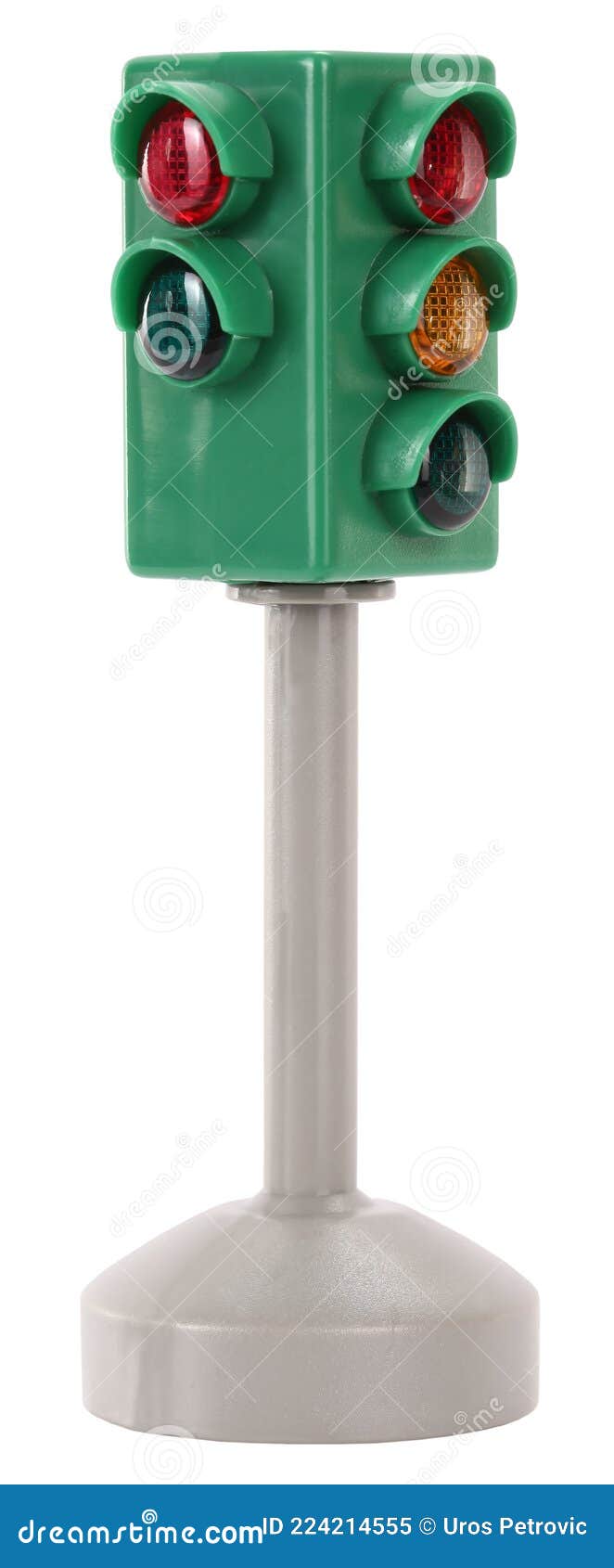 Traffic light toy model stock image. Image of vertical - 224214555
