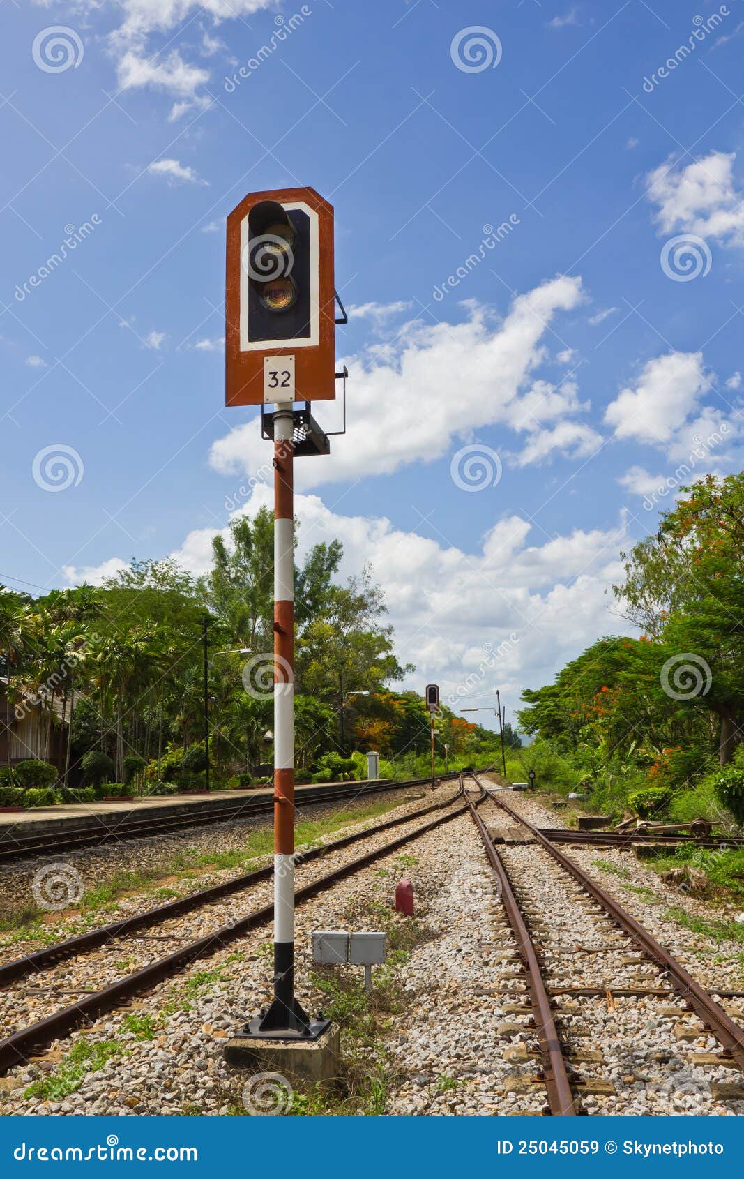 Traffic light Train stock image. Image of station, field - 25045059