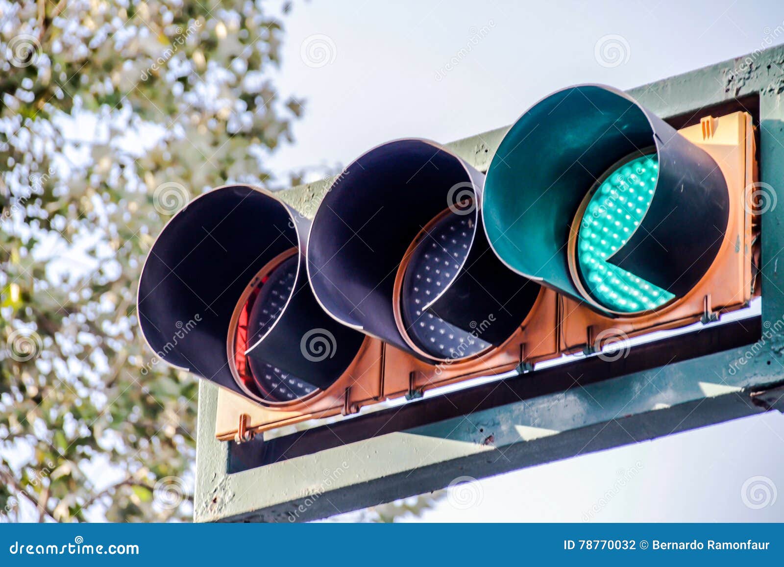 Traffic Light on Urban Scenario Stock Photo - Image of green, outdoor ...