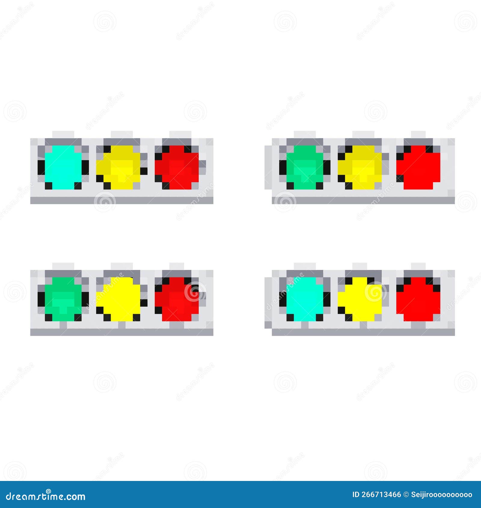 Traffic light stock vector. Illustration of graphic - 266713466