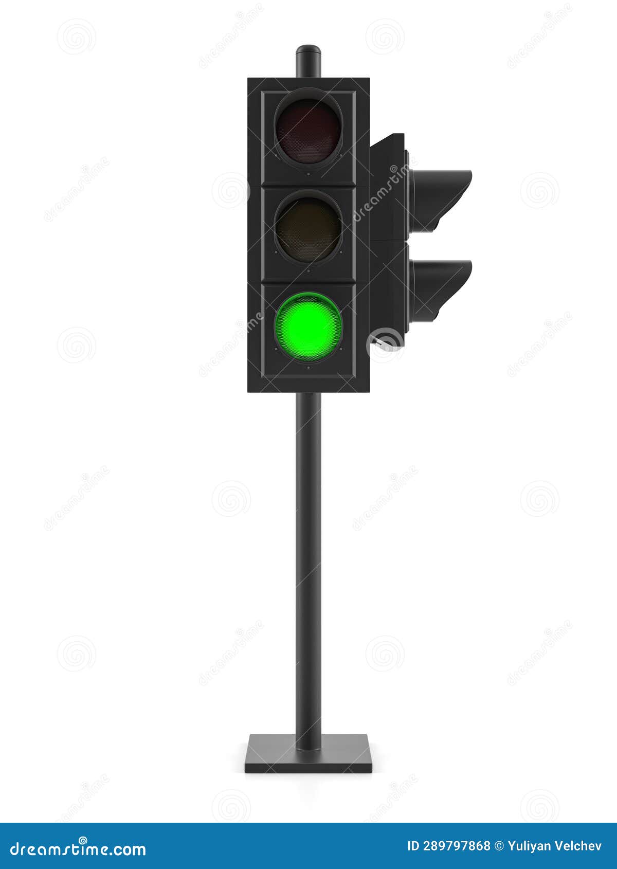 Traffic light stock illustration. Illustration of crossing - 289797868