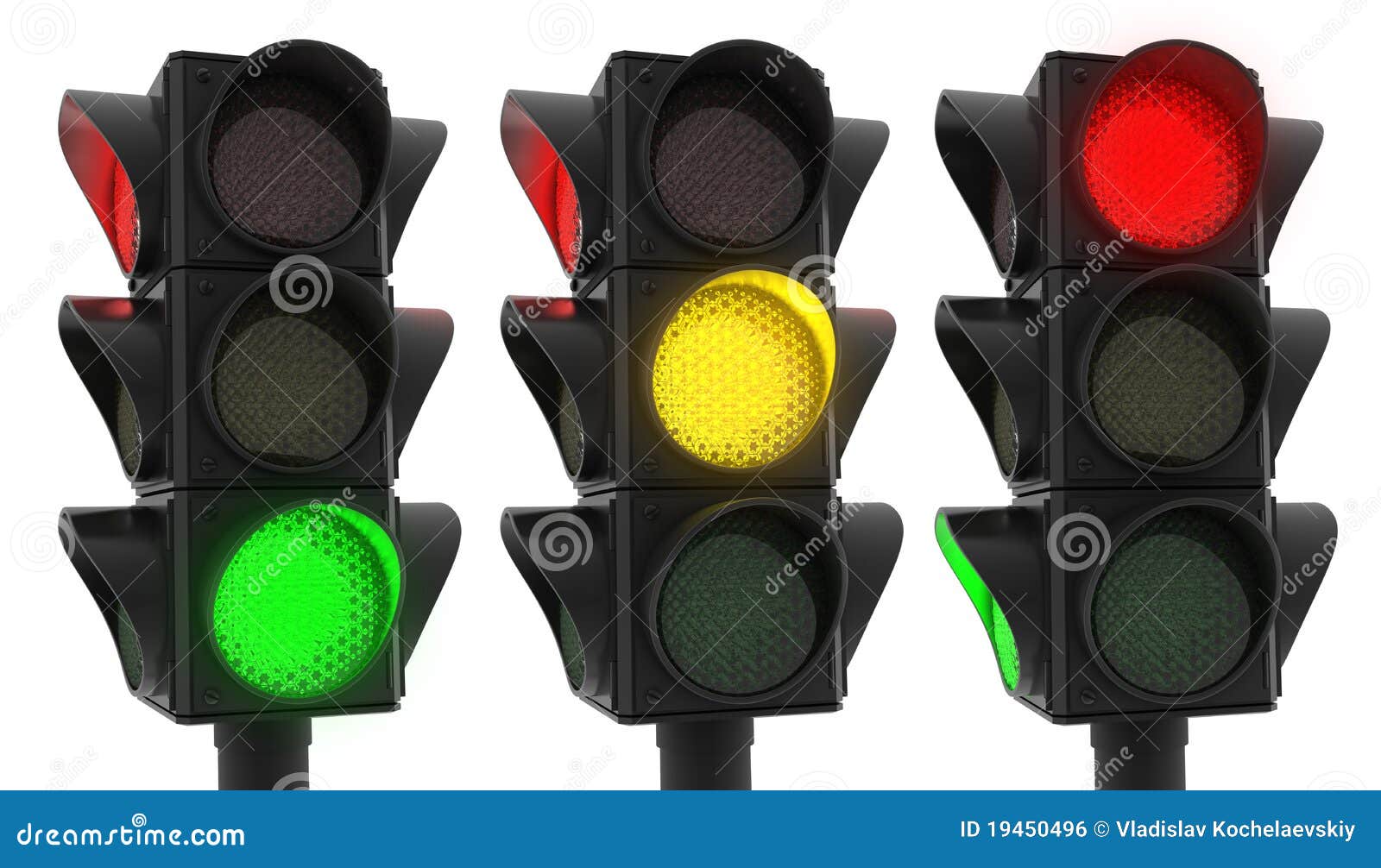 Traffic lights stock illustration. Illustration of stop - 19450496