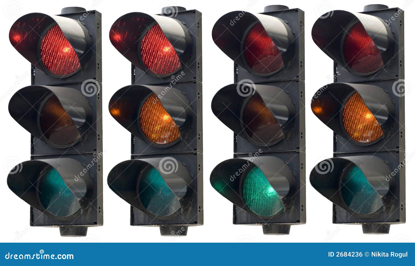 Traffic lights stock photo. Image of multiple, semaphore - 2684236