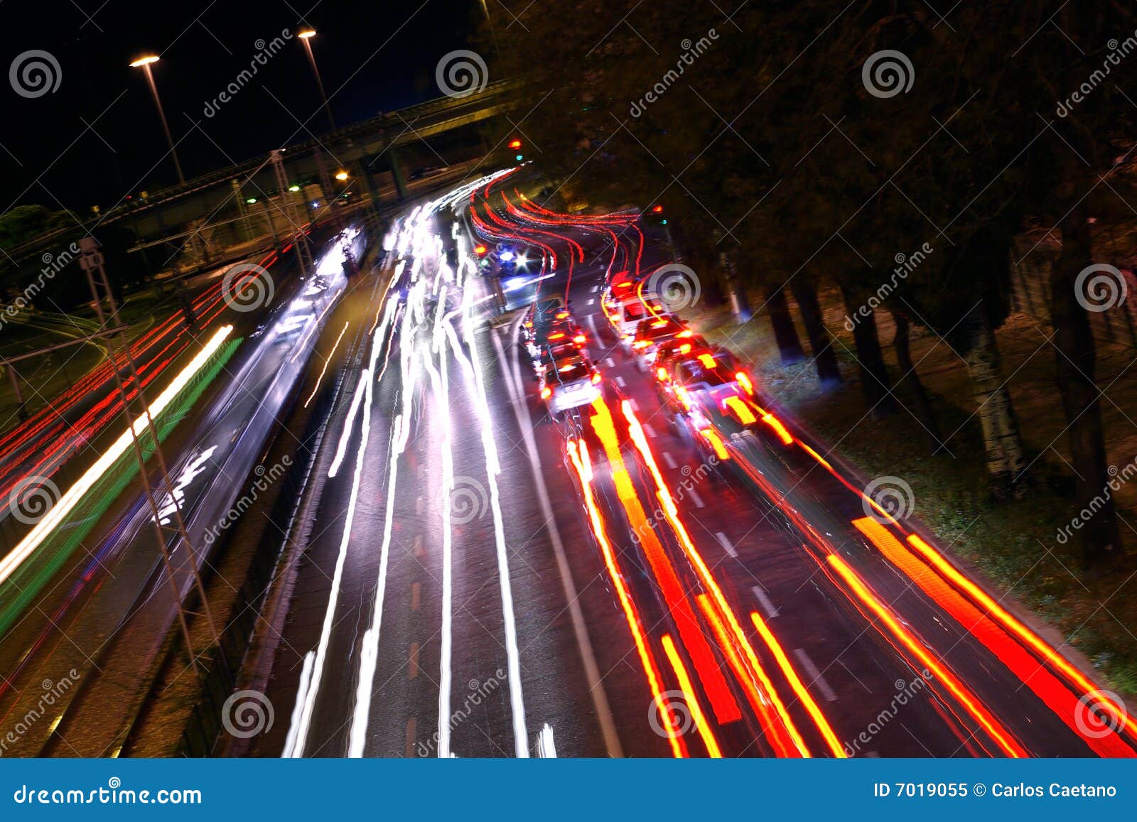Traffic Lights stock image. Image of motion, freeway, morning - 7019055