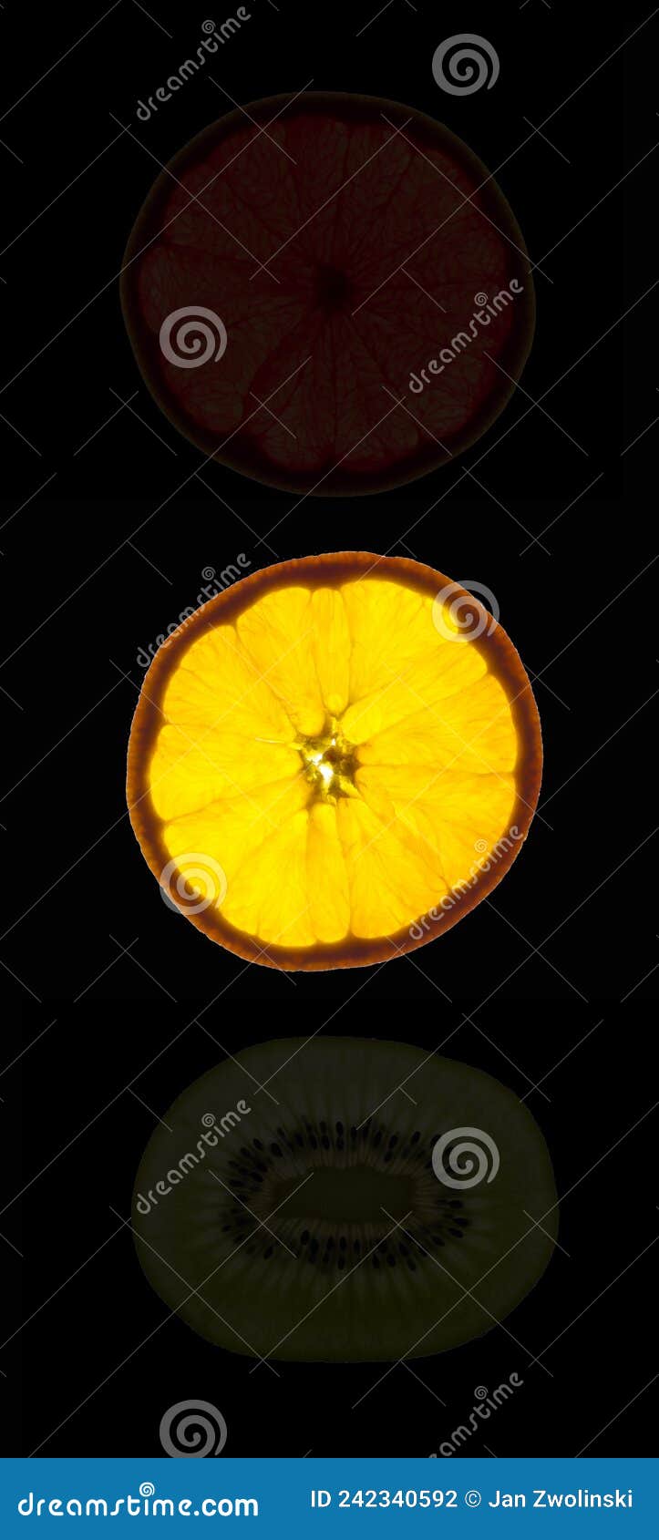 Traffic Lights Made of Citrus Fruit Stock Photo - Image of food ...