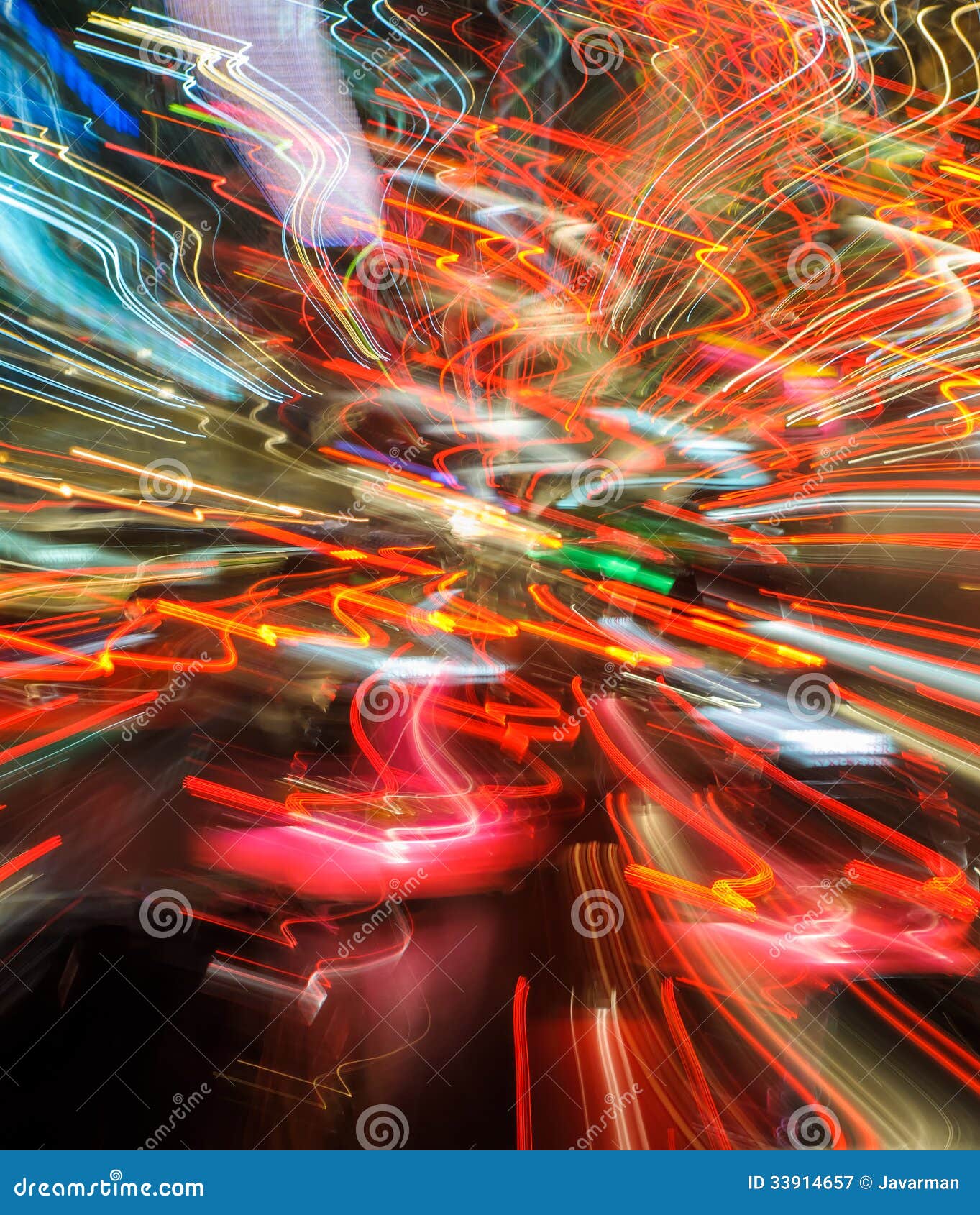 Traffic Lights in Motion Blur Stock Illustration - Illustration of beam ...