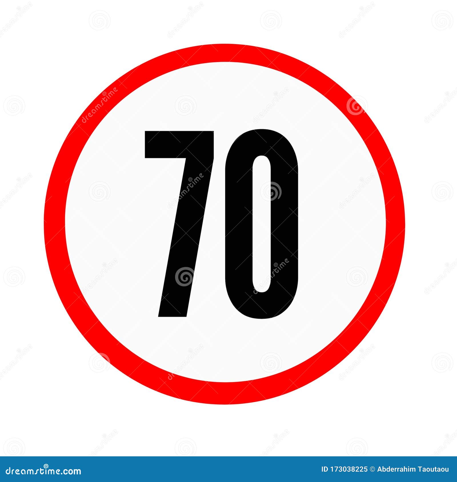 The Traffic Lights are Prohibited To Exceed the Speed Limit Seventy ...