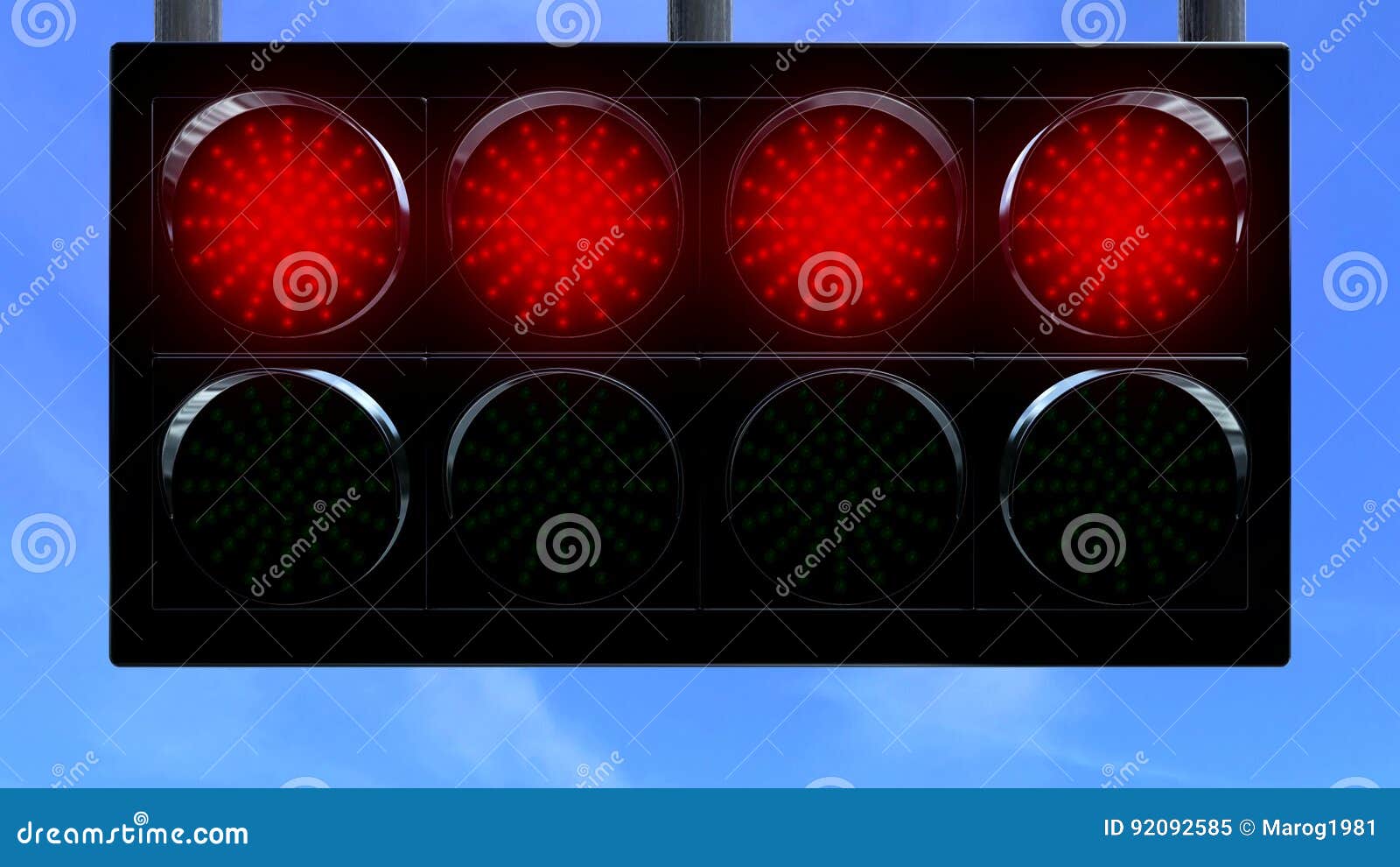 Traffic lights for racing stock video. Video of environment - 92092585