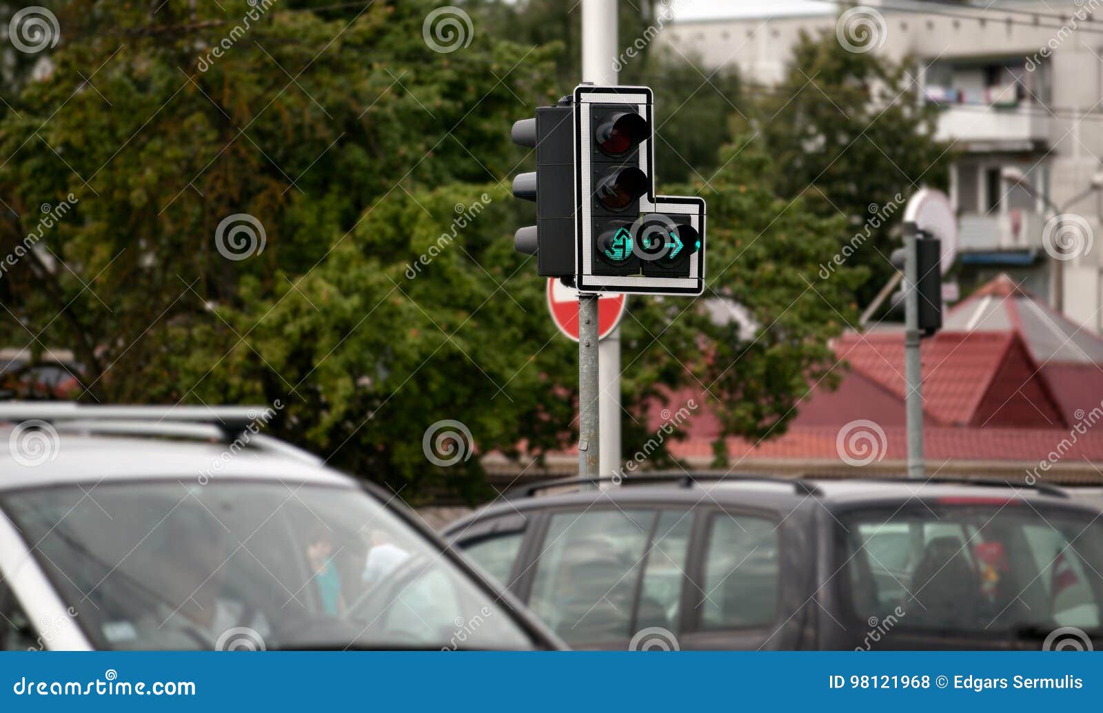 Traffic Lights with Red Stop Signal Stock Photo - Image of control ...