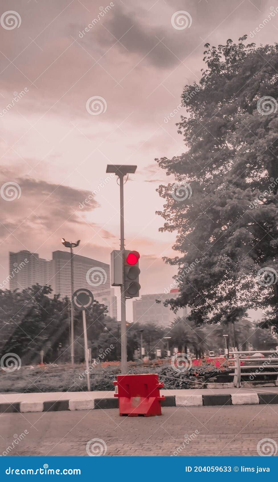 Traffic lights stock image. Image of tower, stop, dusk - 204059633