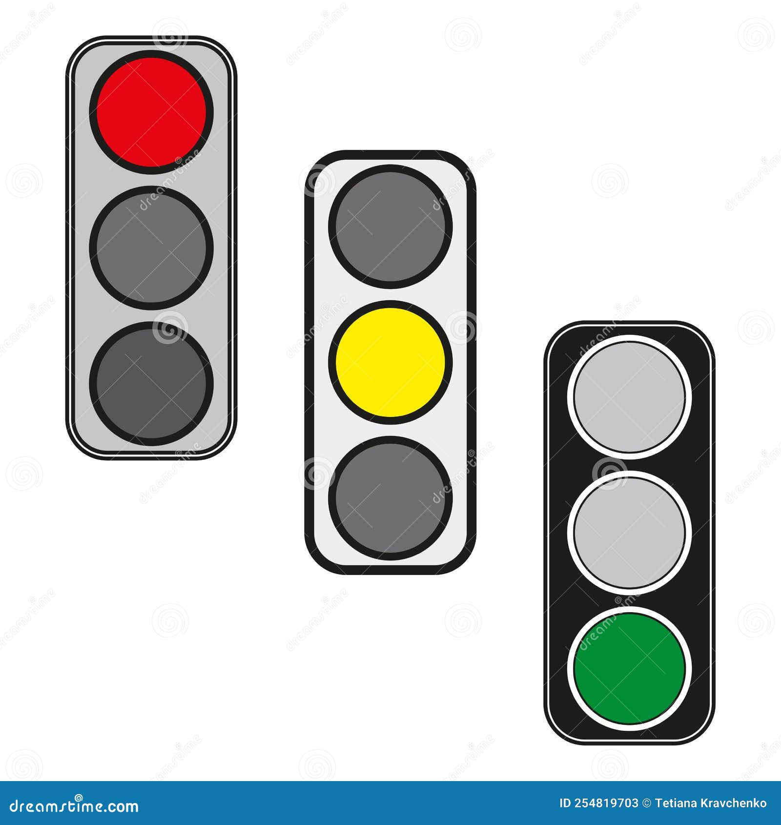 Traffic Lights. Vector Illustration. Stock Image Stock Vector ...