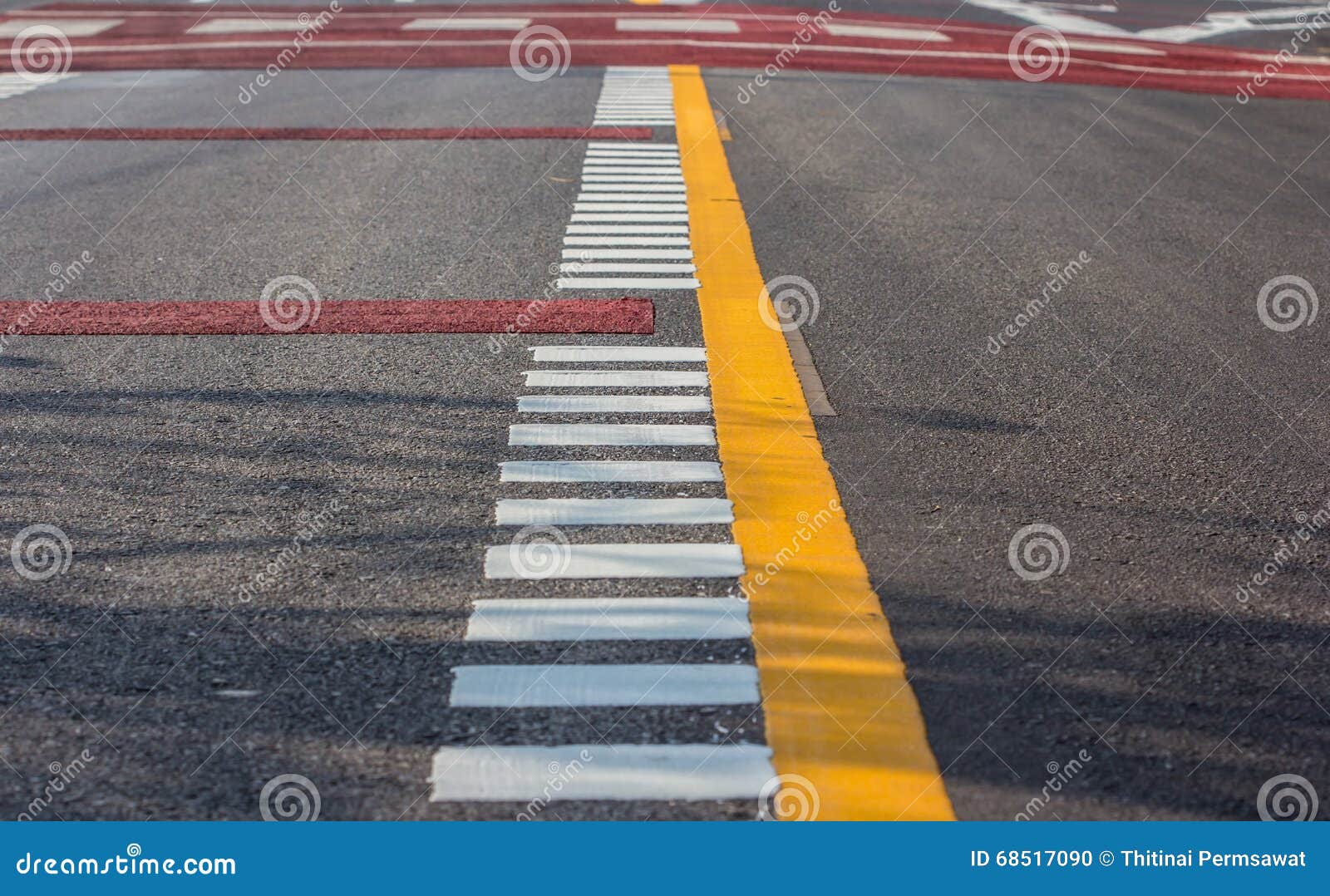 Traffic lines. stock photo. Image of freeway, road, guidance - 68517090