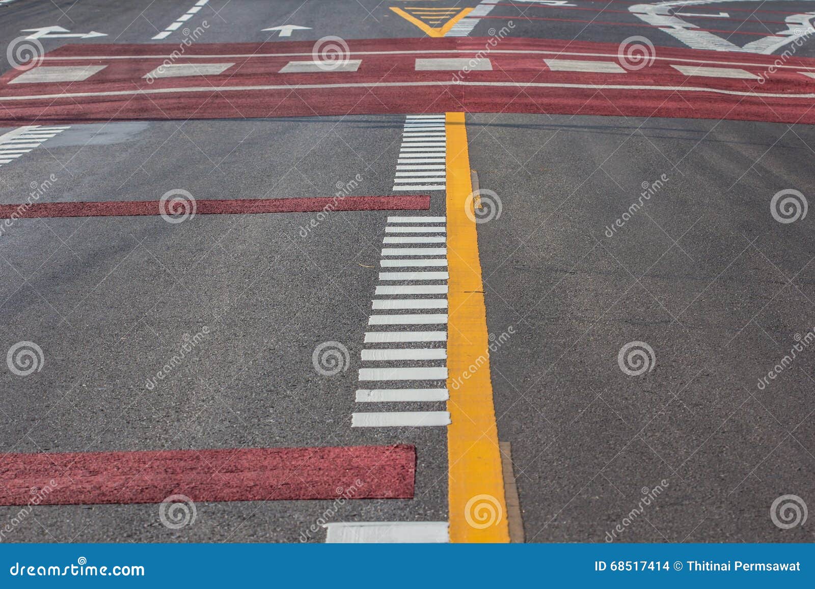 Traffic lines. stock photo. Image of motorway, road, asphalt - 68517414