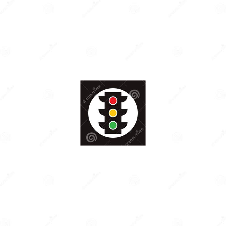 Traffic logo vector icon stock illustration. Illustration of traffic ...