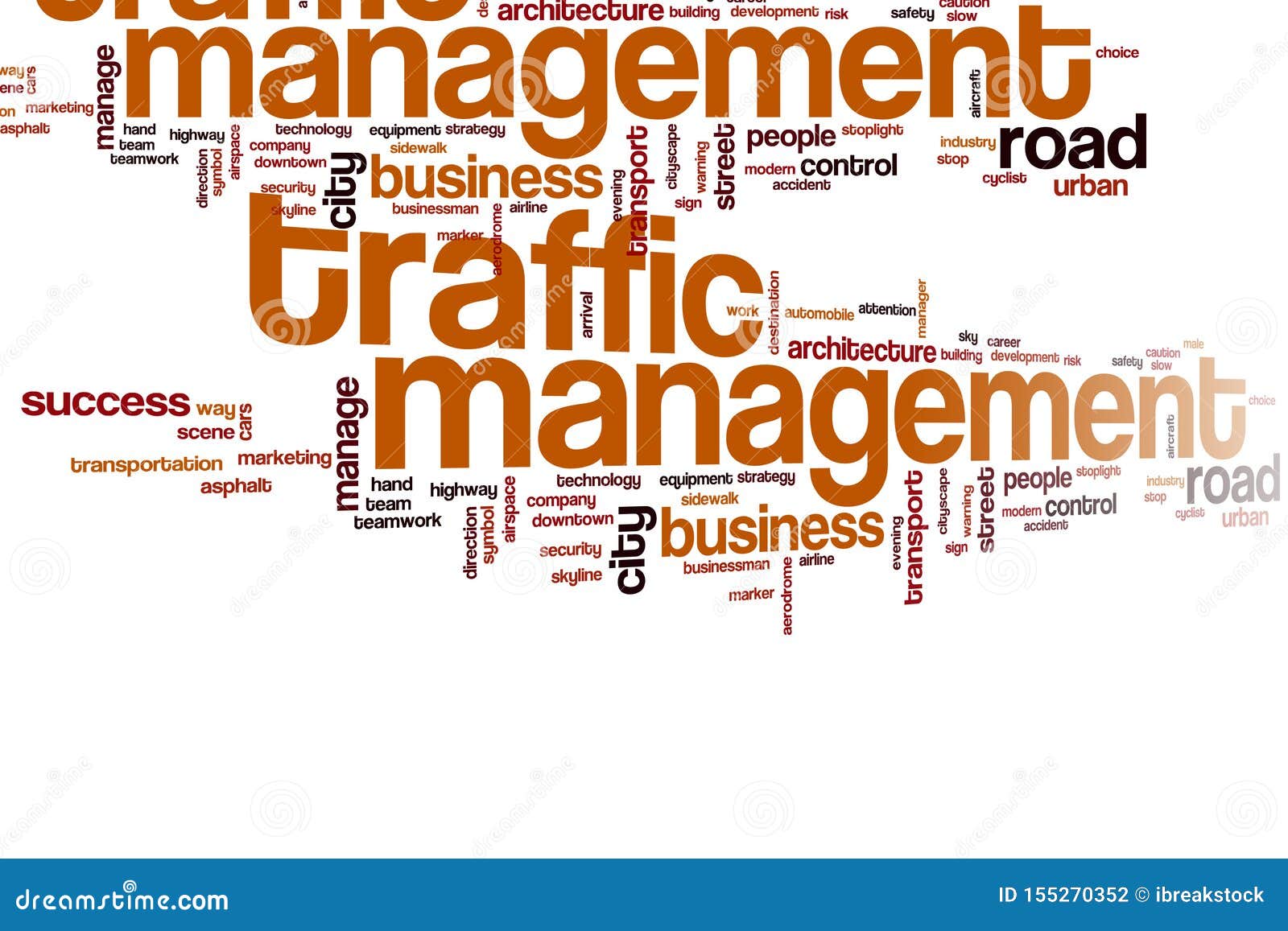 Traffic Management Word Cloud Stock Illustration - Illustration of ...