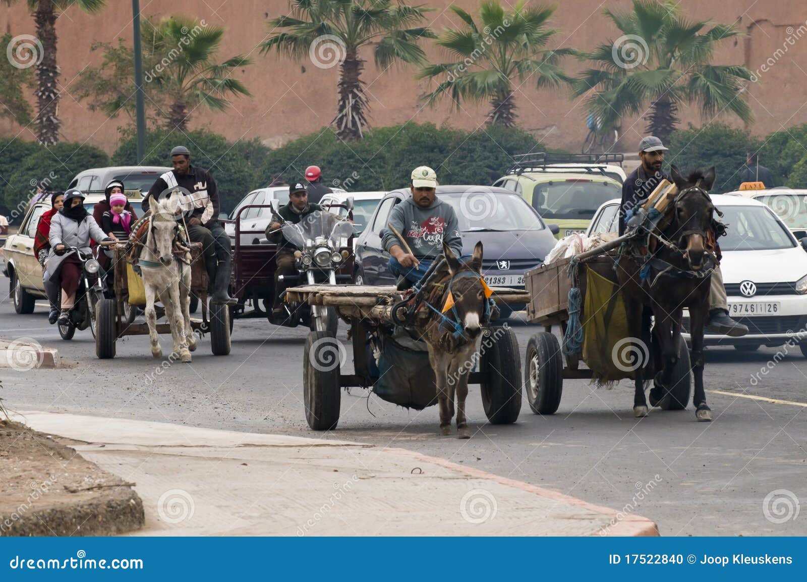 Traffic of Marrakesh, Morocco Editorial Image - Image of brown, head ...