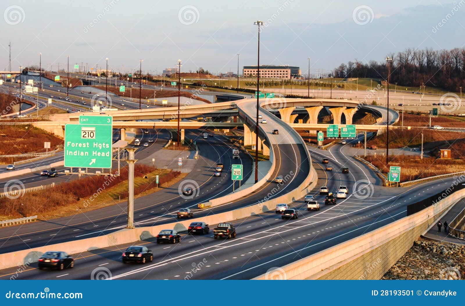 Traffic Metropolitan Interstate Interchange DC Editorial Photo - Image ...