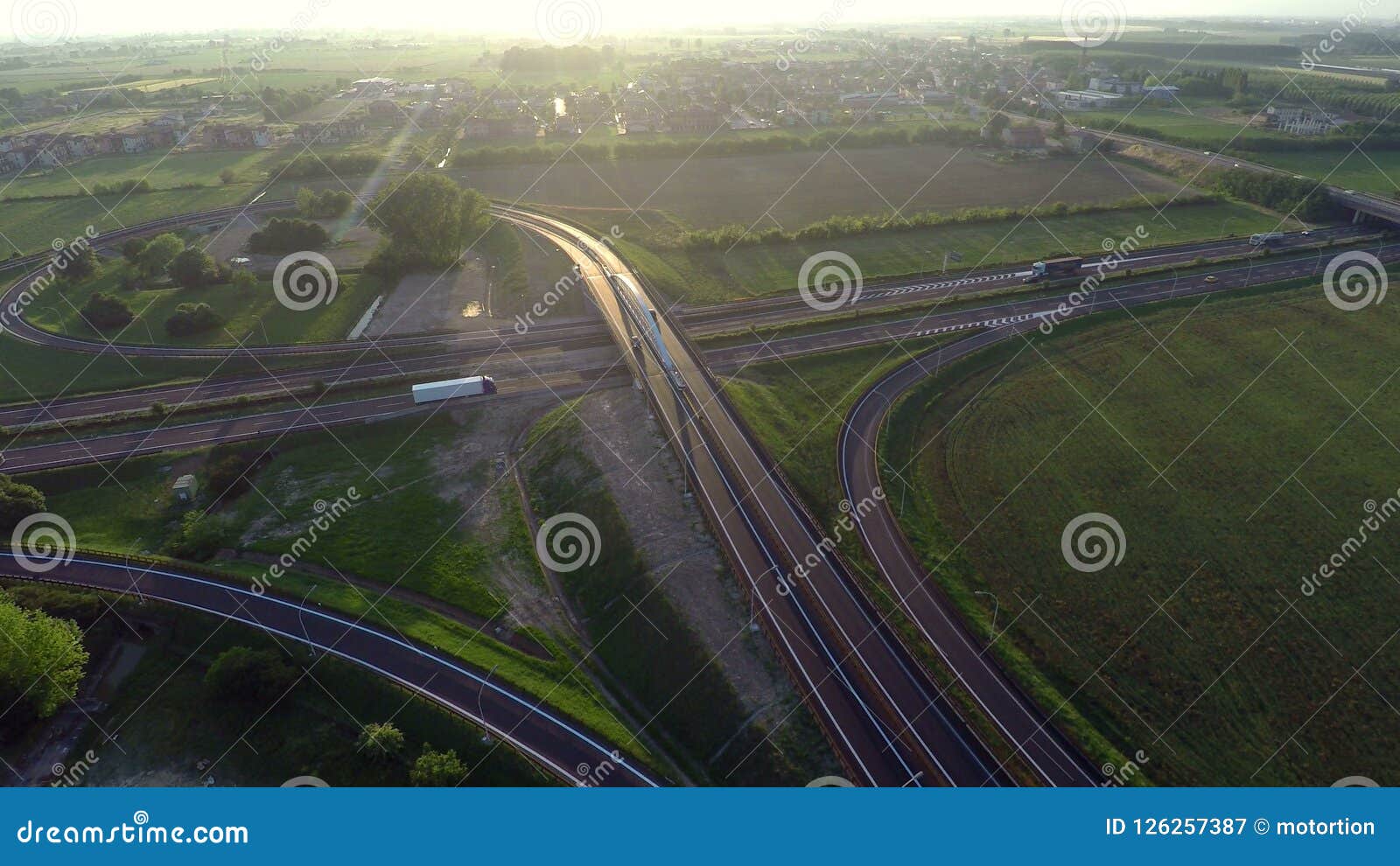 Traffic on Modern Complex Road Intersection Transport Infrastructure ...